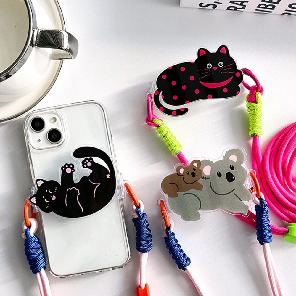 Mobile Phone Hanging Rope Crossbody Phone Back Clip Chain Cartoon ...