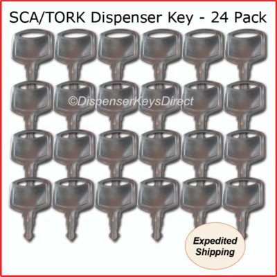 SCA/Tork 1100 Dispenser Key - (24/pc.) "Master Pack" | eBay