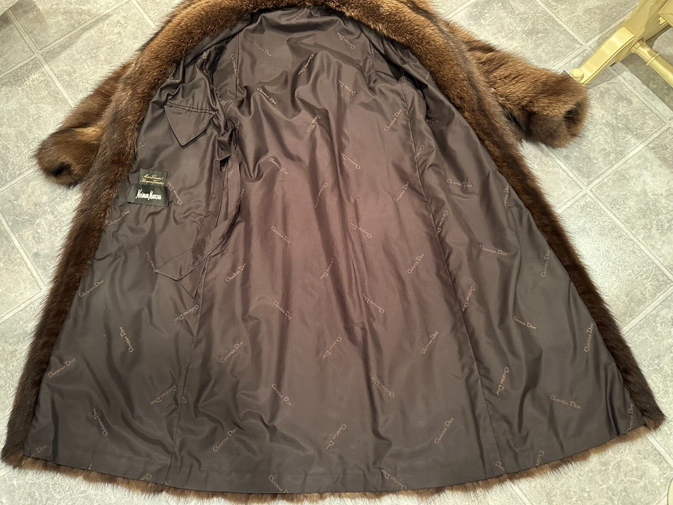 New! $100,000 Christian Dior Long Fisher / Russian Sable Real Fur Coat ...
