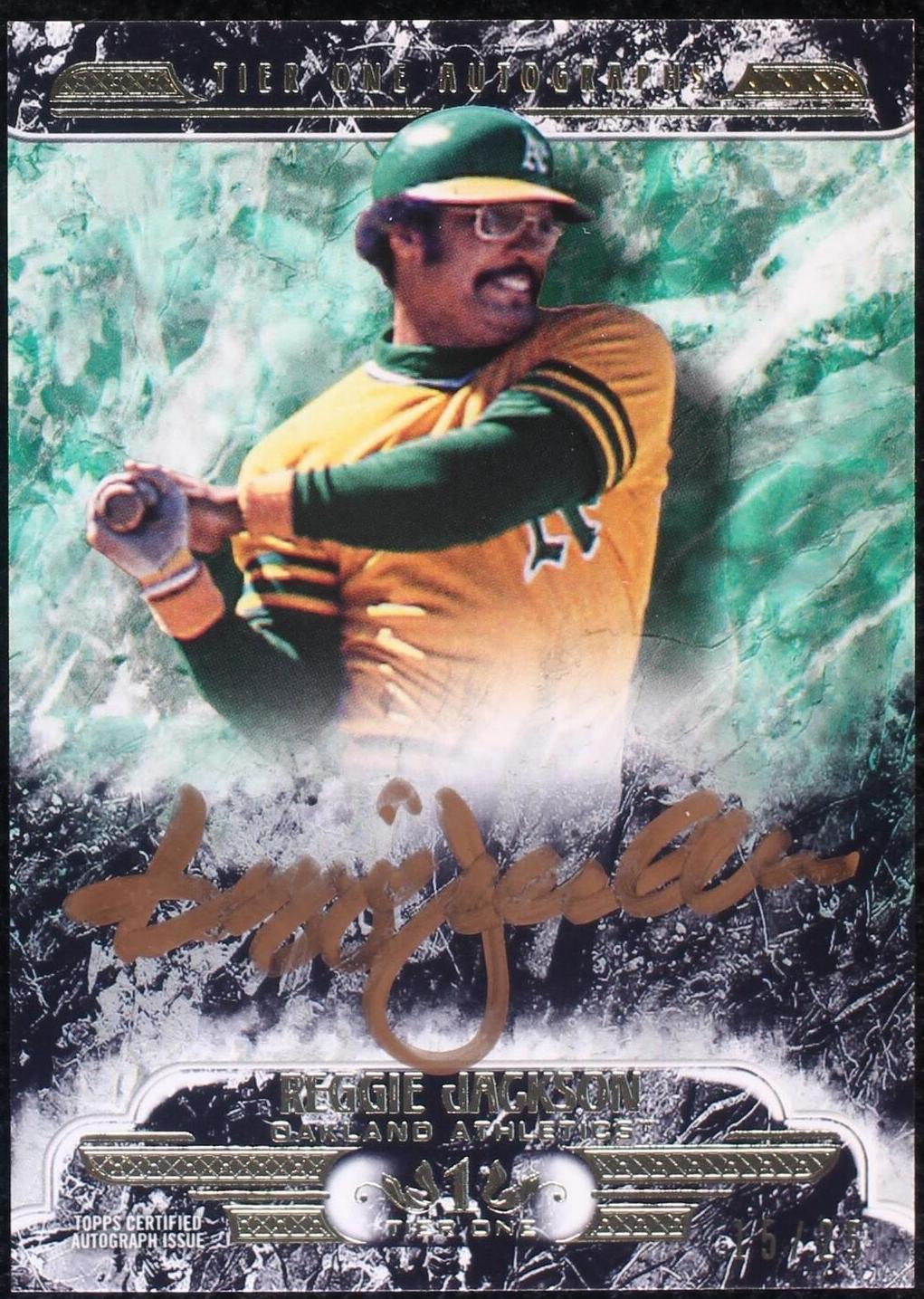 2016 Topps Tier One - Autographs Reggie Jackson #T1A-RJA Copper Ink /25 ...