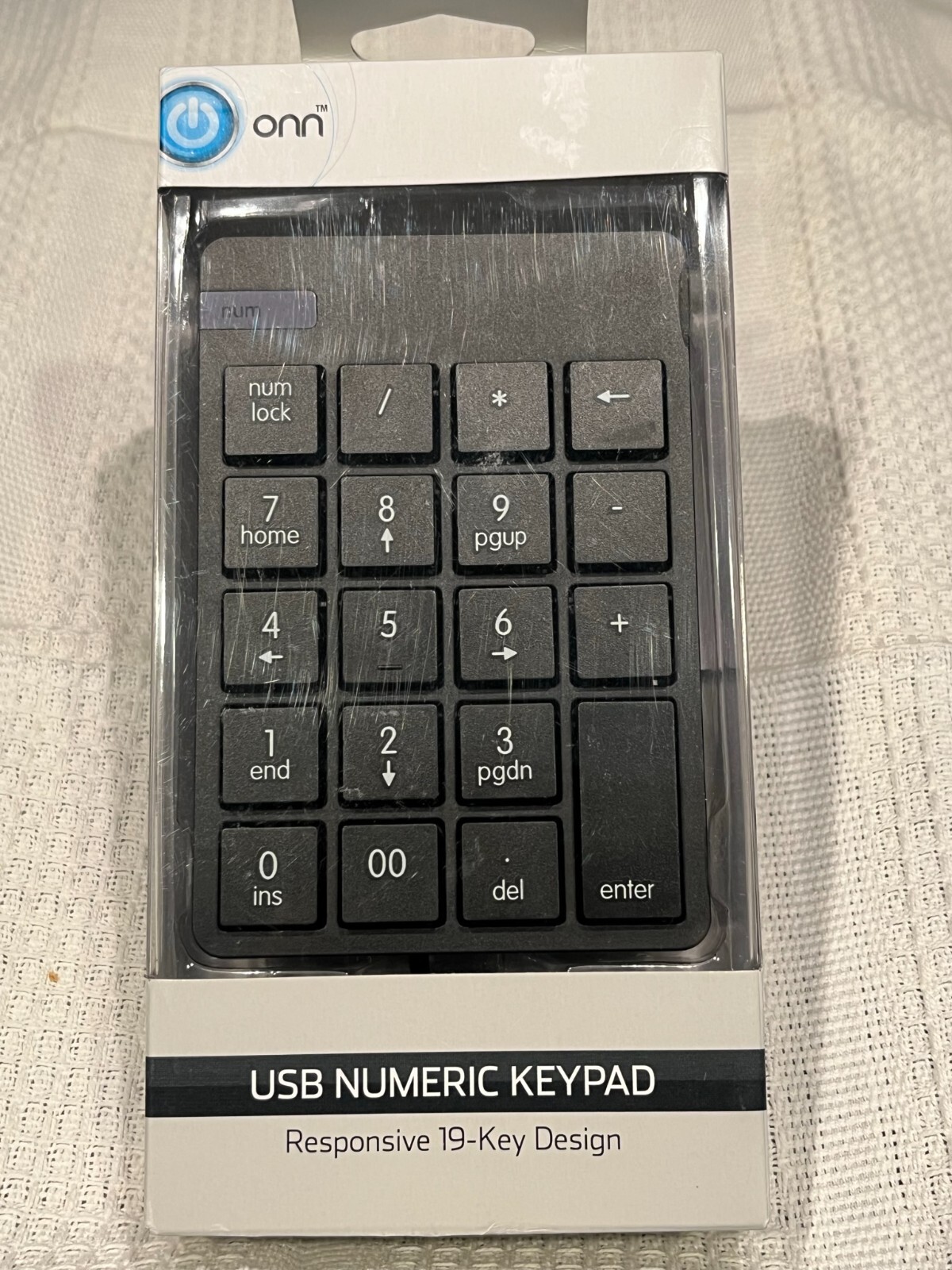 ONN USB Numeric Keypad Responsive 19 Key Design Black for sale online ...