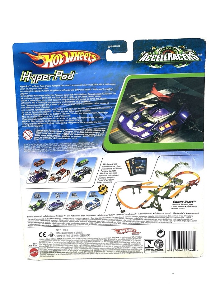2004 HOT WHEELS ACCELERACERS HYPER POD Playset Rare New Old Stock # N ...