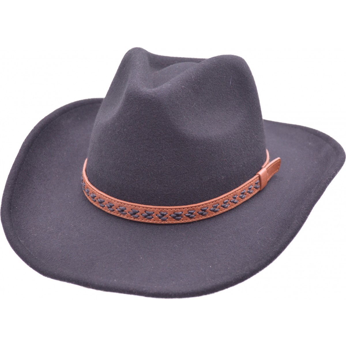 Major Wear Quality Wool Felt Cowboy Hat (Shapeable Rim) - 2 Colours 4 ...