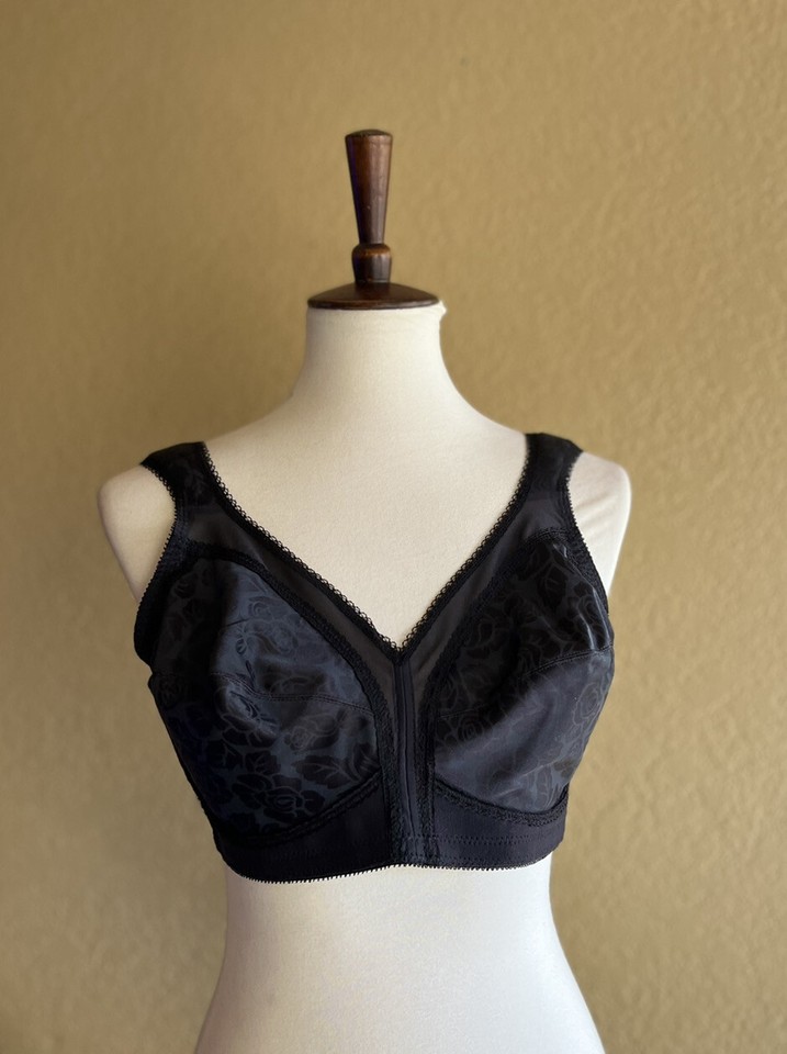 Underscore Black Cushion Strap Wireless Unlined Full Coverage Bra Size ...