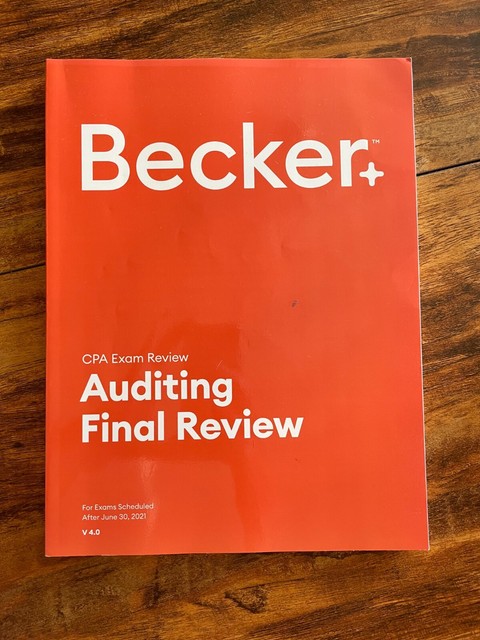 Becker Professional Education CPA Exam Review - V 4.0 Auditing Textbook ...