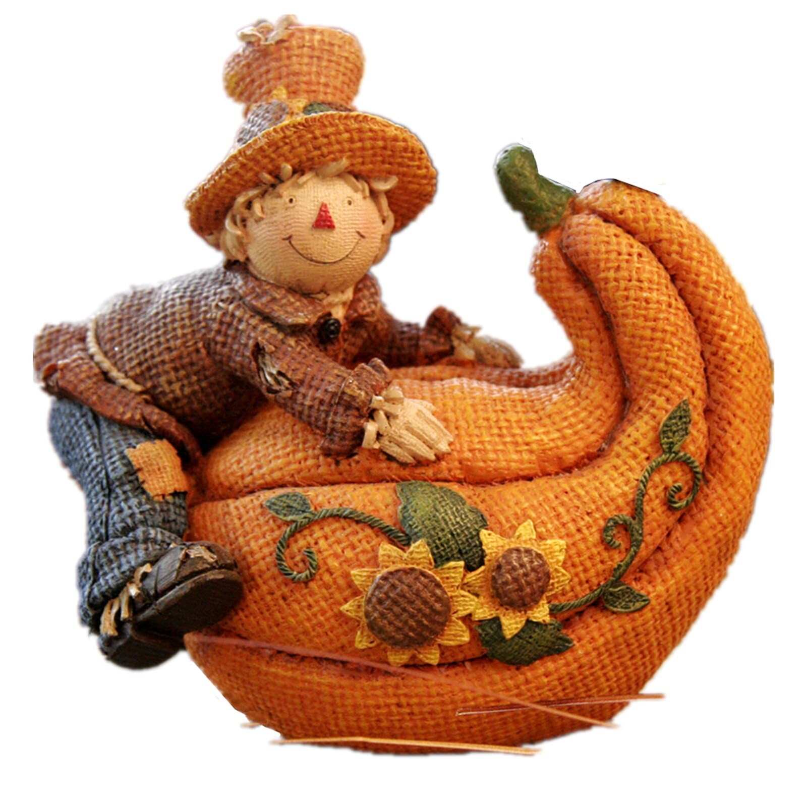 Scarecrow Table Decor Figurines Fall Figurine Decoration Smiling Autumn ...