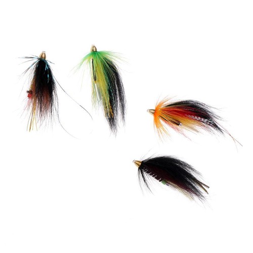 4Pcs Hand-tied Artificial Feather Tube Flies Artificial Fly | eBay