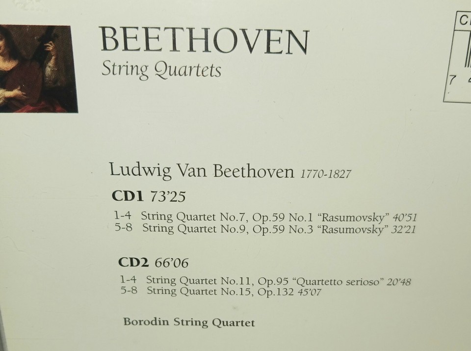 Beethoven String Quartets No 7 9 11 15 CD 1998 Virgin Classics 2 Discs Borodin | eBay