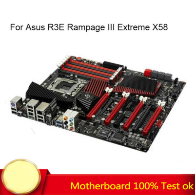 For Asus R3E Rampage III Extreme X58 Motherboard X5650 LGA1366 DDR3 ...