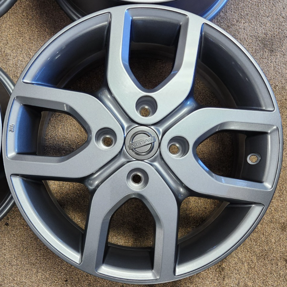 SET OF (4) 16" NISSAN CUBE FACTORY OEM CHARCOAL ALLOY WHEELS RIMS 16x6 ...
