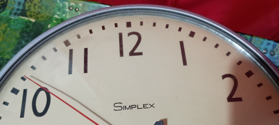 Vintage Simplex Wall Clock Works | eBay