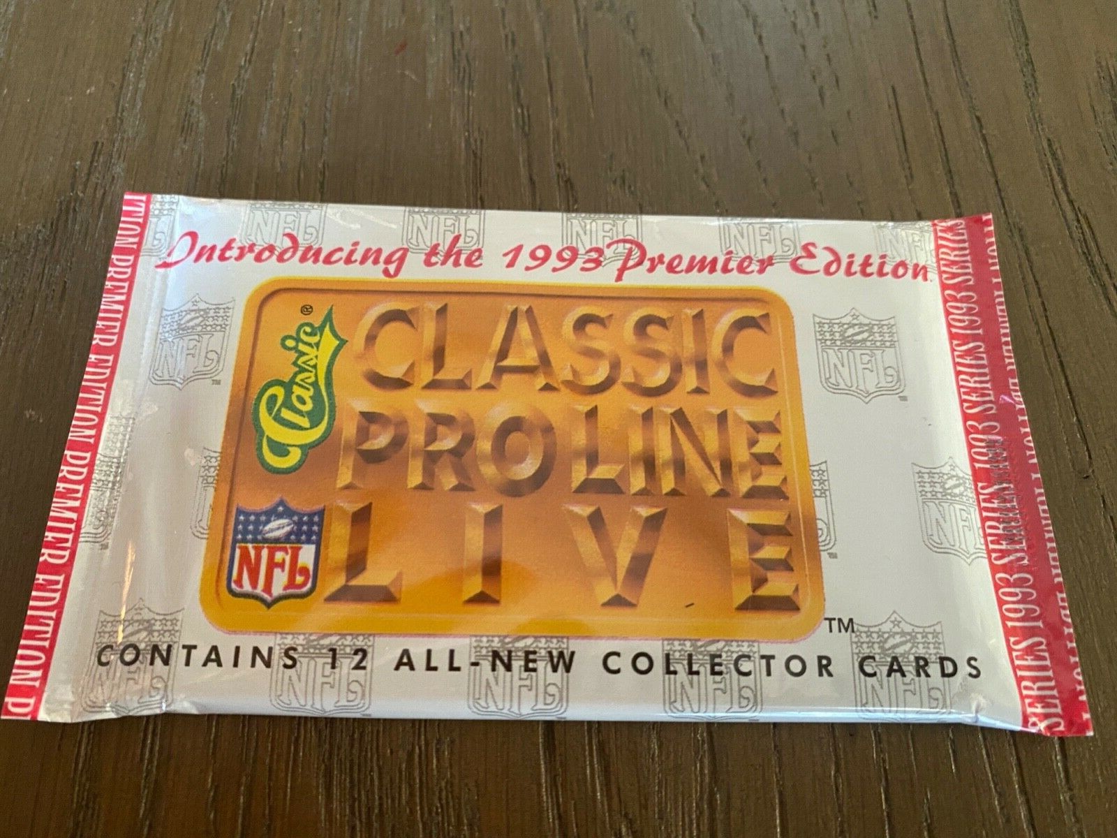 Classic Proline Live 1993 Premier Edition NFL Collector Cards(12 ...