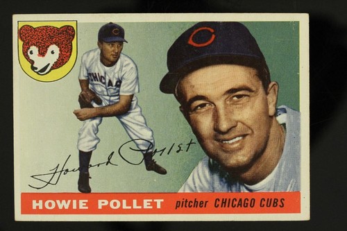 Vintage BASEBALL Card TOPPS 1955 HOWIE Joseph POLLET Pitcher CHICAGO ...