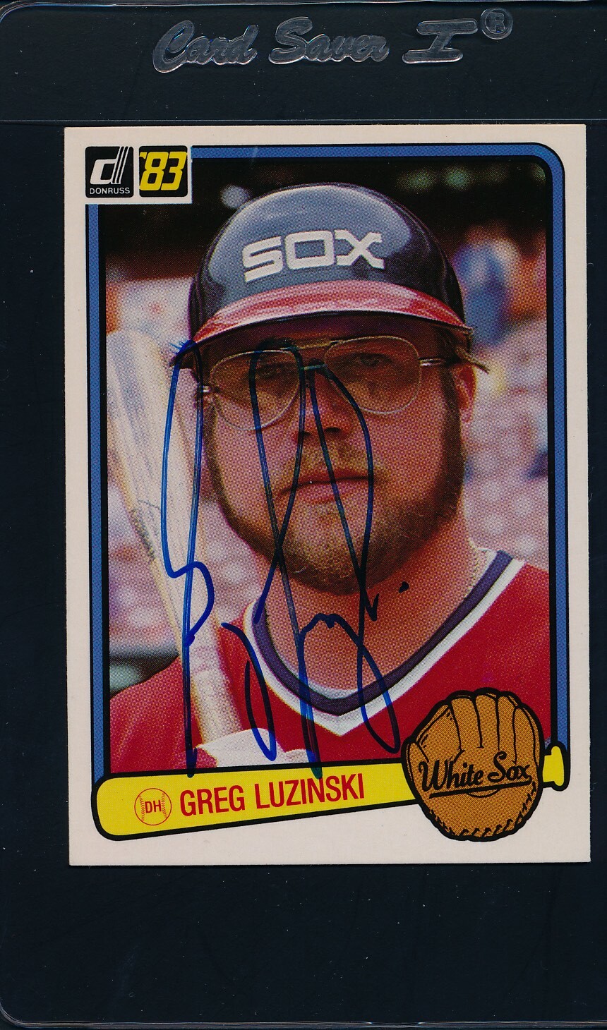 1983 Donruss #395 Greg Luzinski White Sox Signed Auto *22576 | eBay