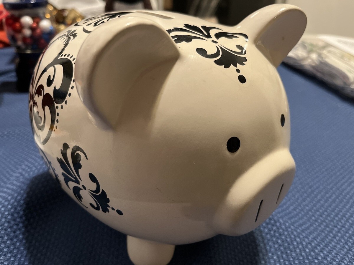 Black And White Piggy Bank