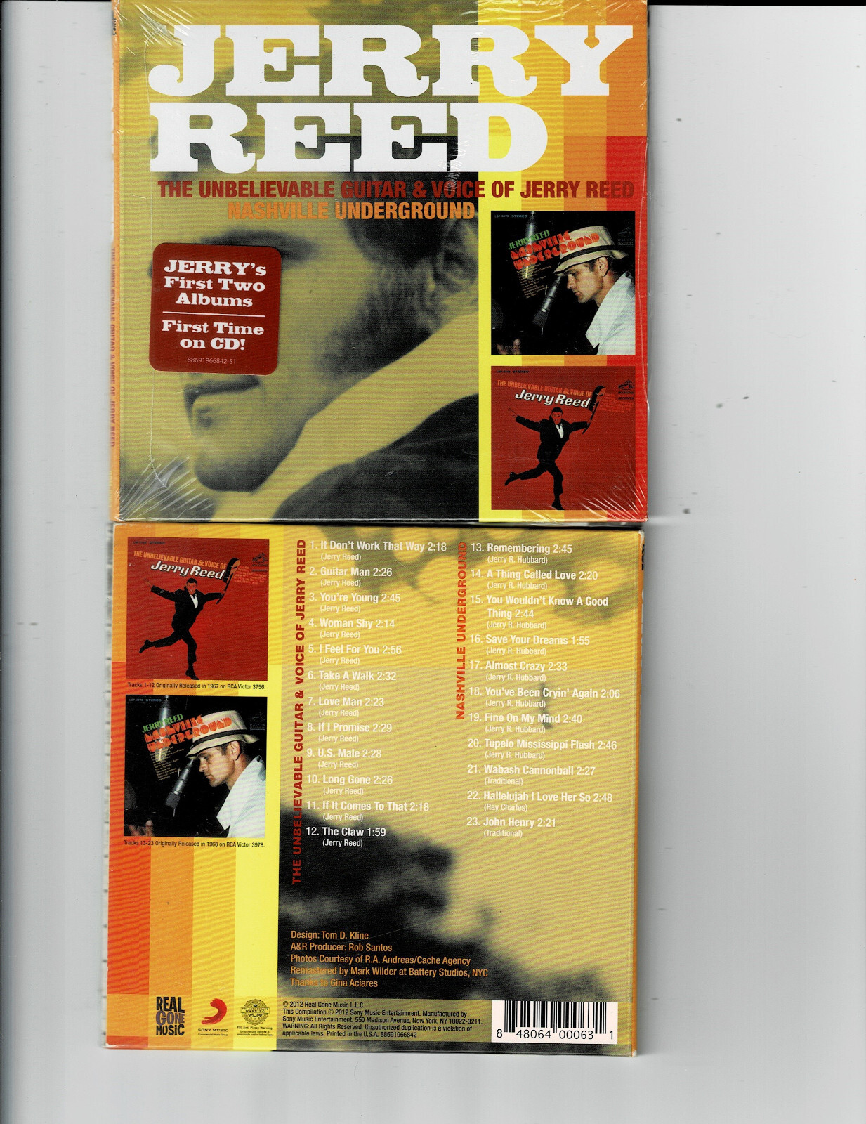 JERRY REED -UNBELIEVABLE GUITAR & VOICE OF JERRY REED (CD 2012) **23 ...