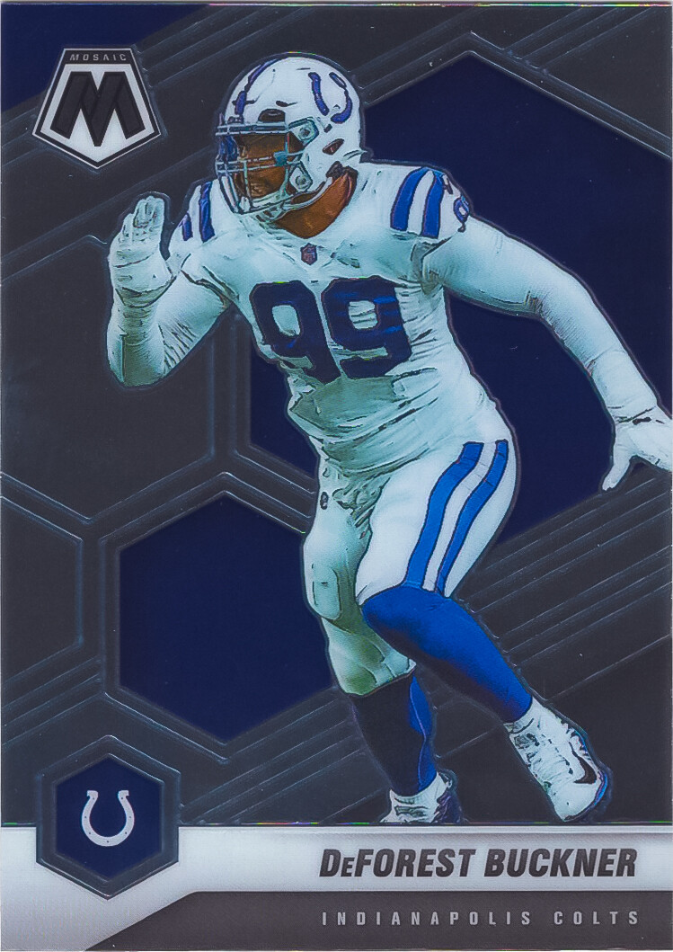 DeForest Buckner 2021 Mosaic Football Chrome Base Card #95 Indianapolis ...