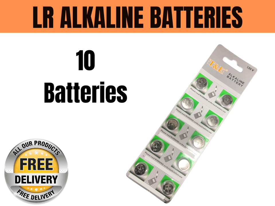 LR44, LR41, LR1130, LR43, LR936, LR754 Battery Button Coin Cell ...