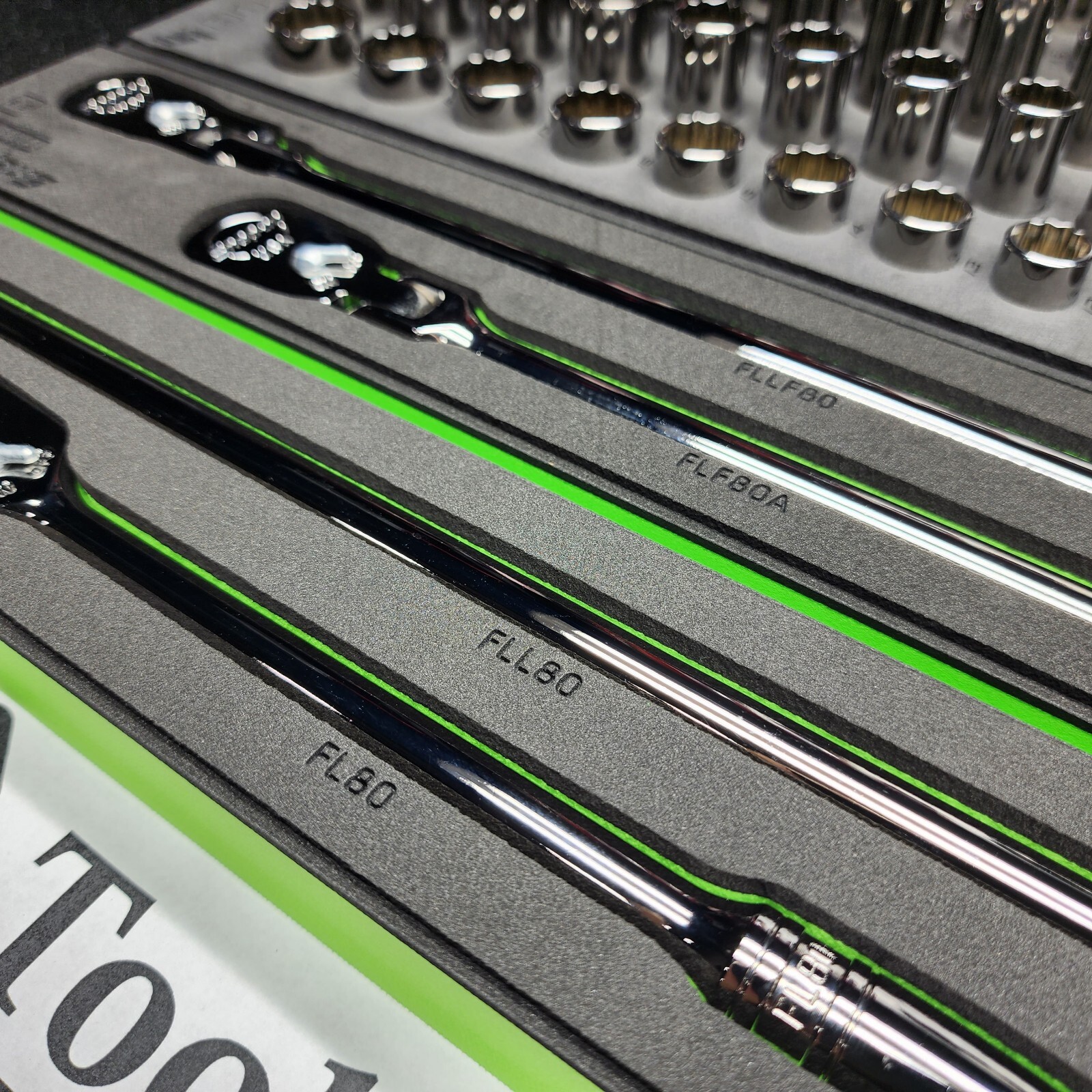 Snap-on Tools 3/8" Drive 12-POINT 101pc Set w/ GREEN PRO-FI Foam ...