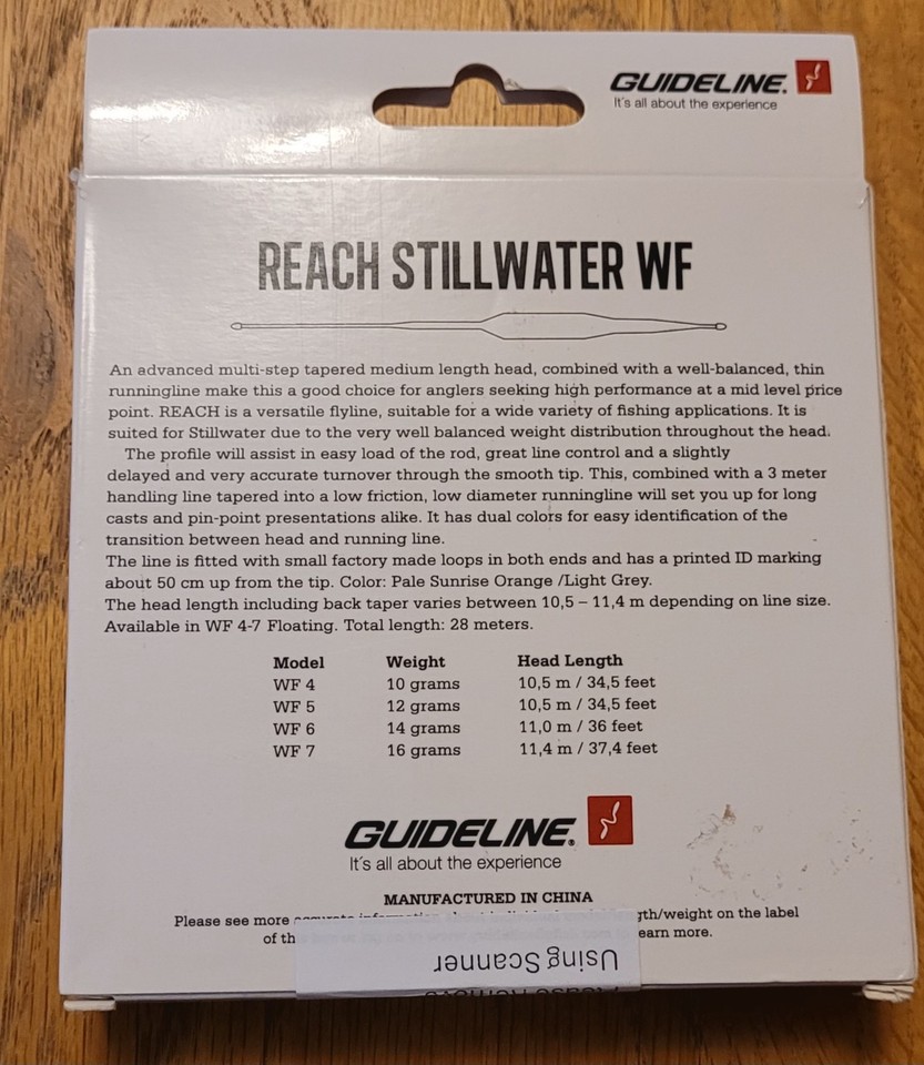 Guideline Reach Stillwater Floating Fly Line, WF6# Weight | eBay UK