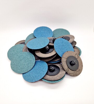 SET Deerfos Schleifscheiben Ø50 + Stützteller ROLOC COMBIDISC Zirkon ...