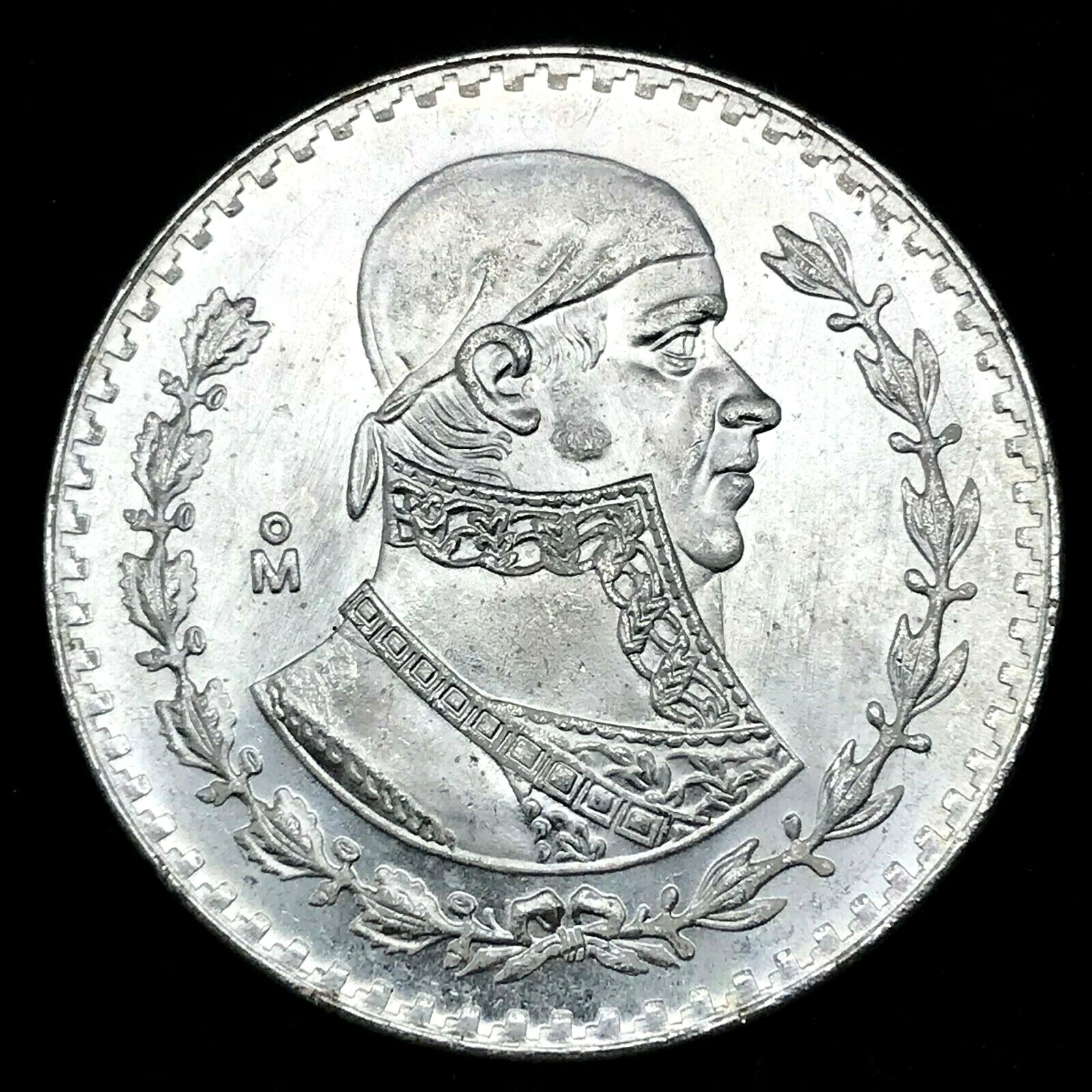 1966-Mo MEXICAN PESO Jose Morelos SILVER COIN CHOICE UNC. BU. KM#459 ...