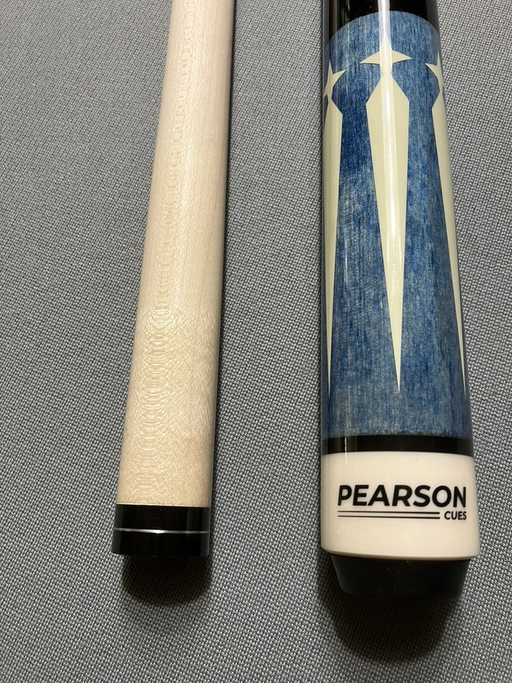 Pearson Players Pool Cue, Blue Denim Stain, 19oz, 12.7mm, Surface Scratches. | eBay