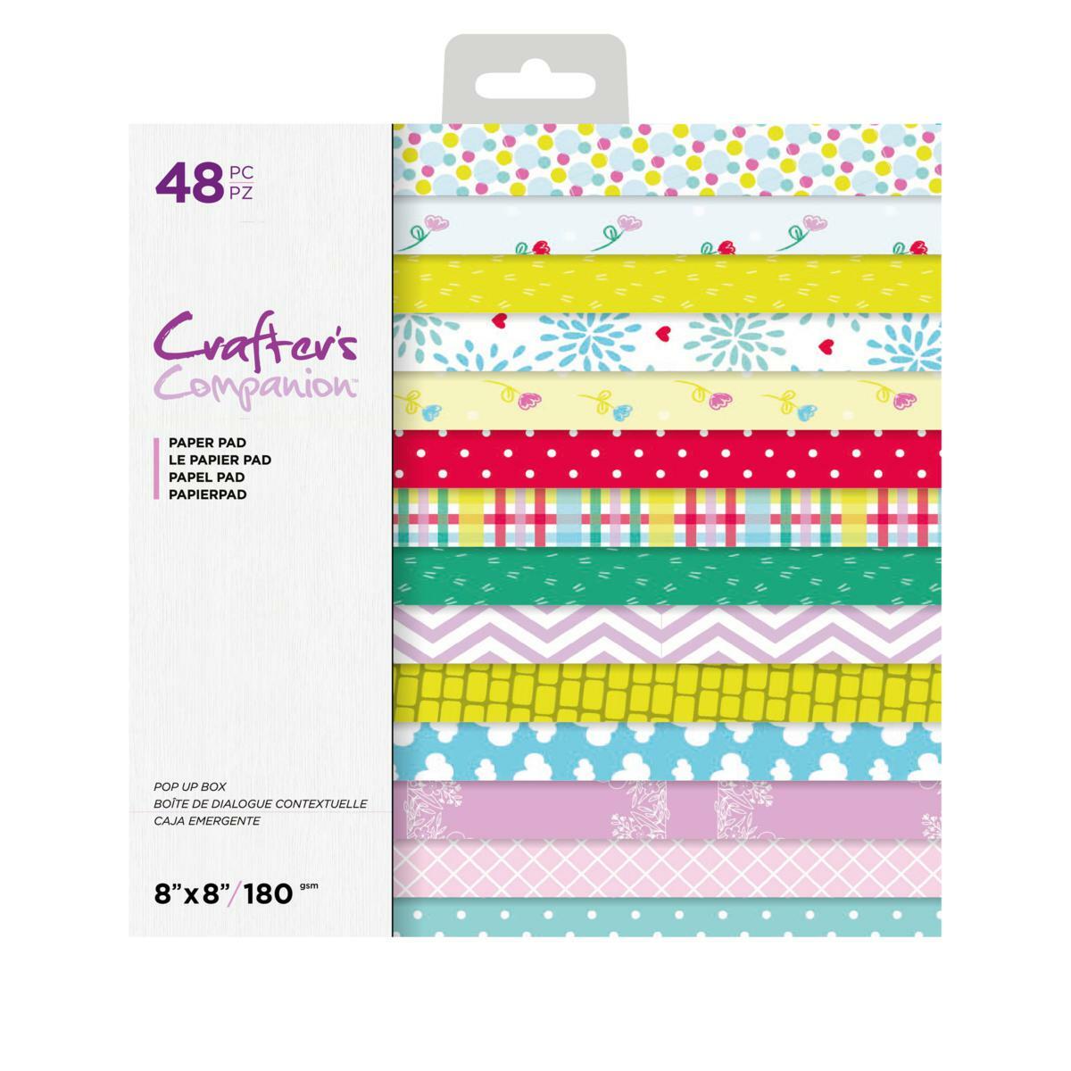 Crafter's Companion 48-Sheet 8" x 8" Printed Paper Pad NEW | eBay