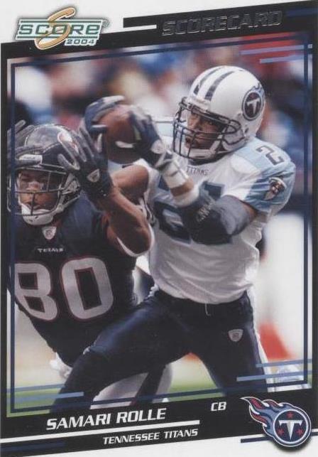 2004 Score - Samari Rolle #318 Scorecard /625 for sale online | eBay