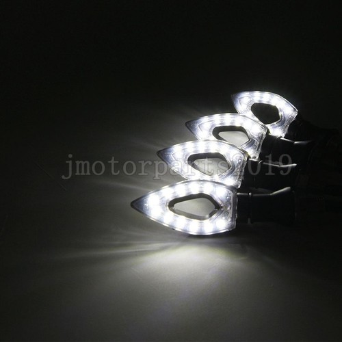 4PCS White Light Turn Signals For Yamaha YZF R1 R1S R6 R6S FZ FZ1 FZ6 ...