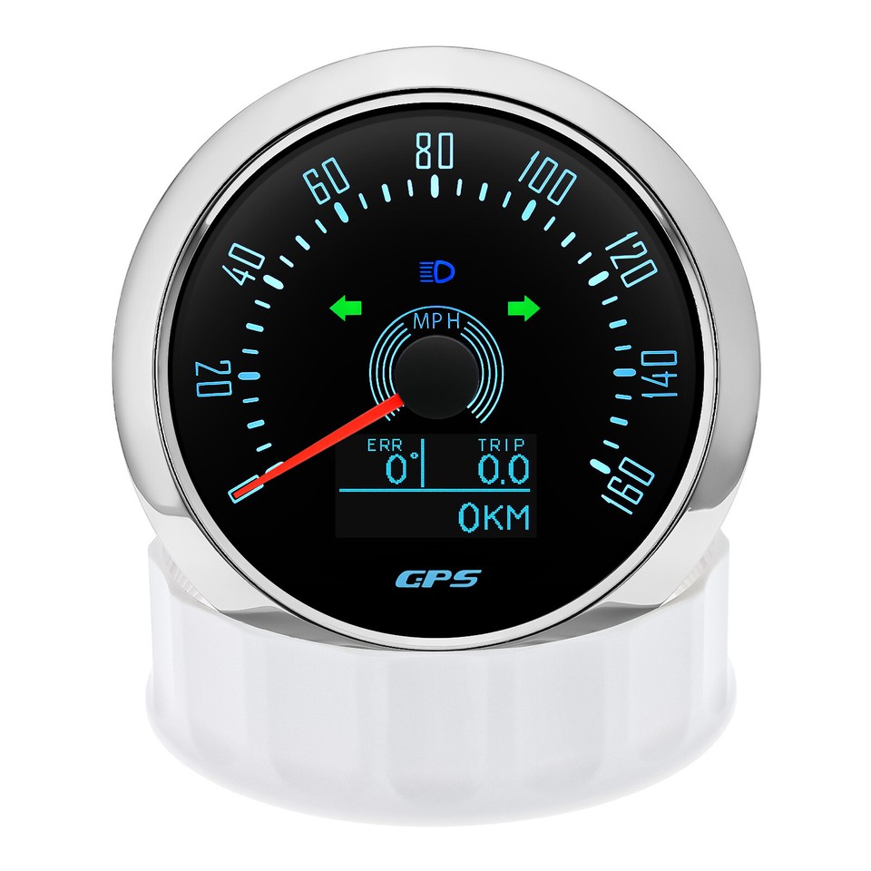 85mm Boat GPS Speedometer 0-160MPH Odometer Gauge Waterproof for Car ...