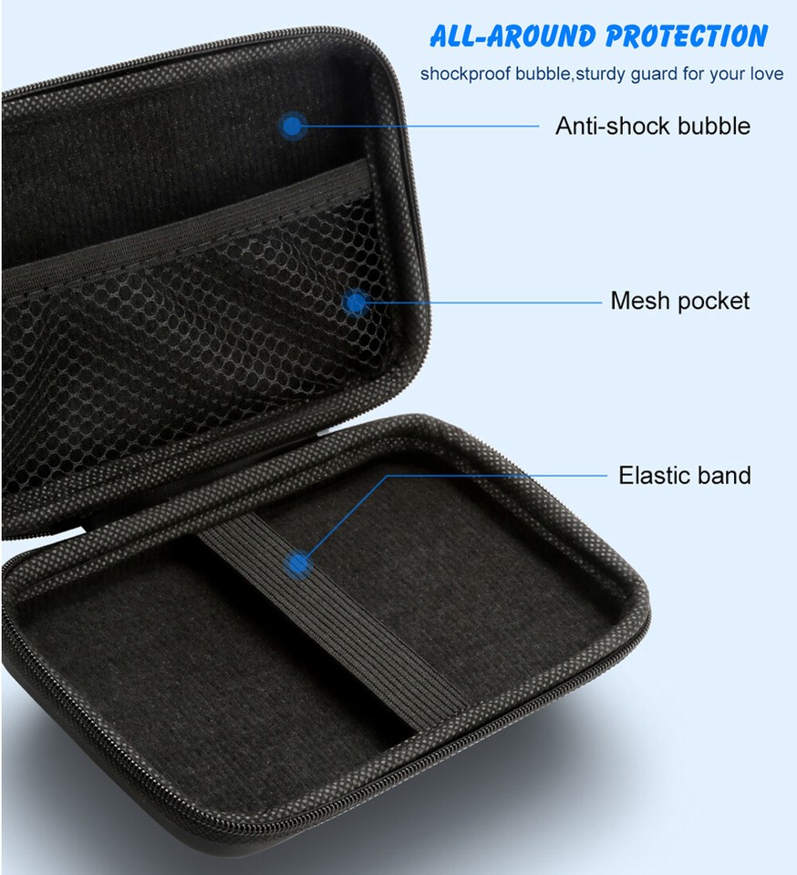 7" Hard Shell GPS Cover Storage Carrying Case For Garmin DriveSmart 76 ...