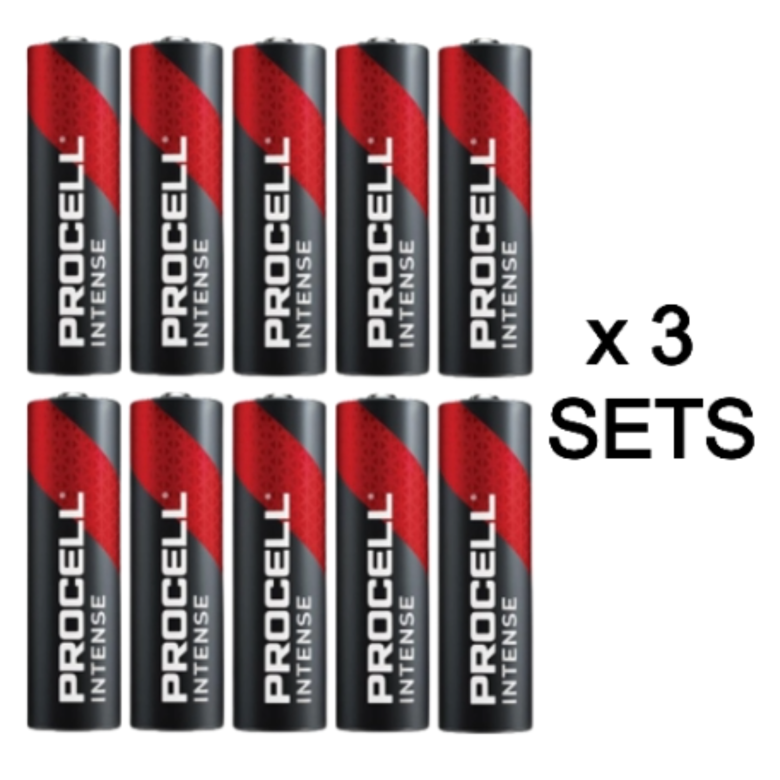 30 x DURACELL INDUSTRIAL PROCELL INTENSE AA ALKALINE 1.5V MN1500 ...