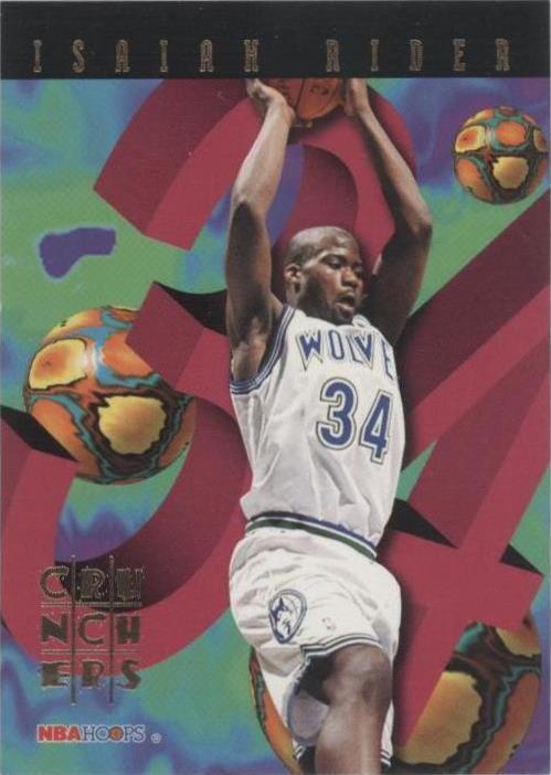 1995-96 NBA Hoops - # Crunchers Isaiah Rider #21 for sale online | eBay