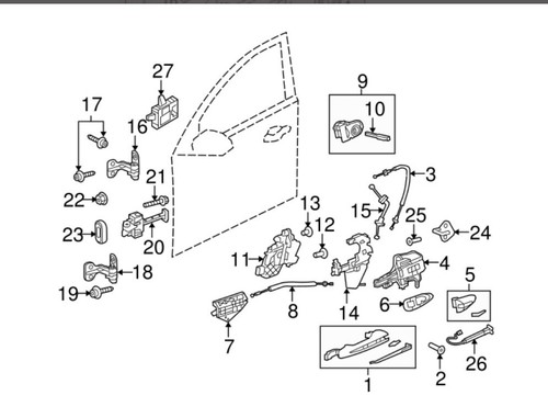 Jaguar XJ XJR 2011-18 Exterior Front Door Handle Unpainted C2D32281LML ...