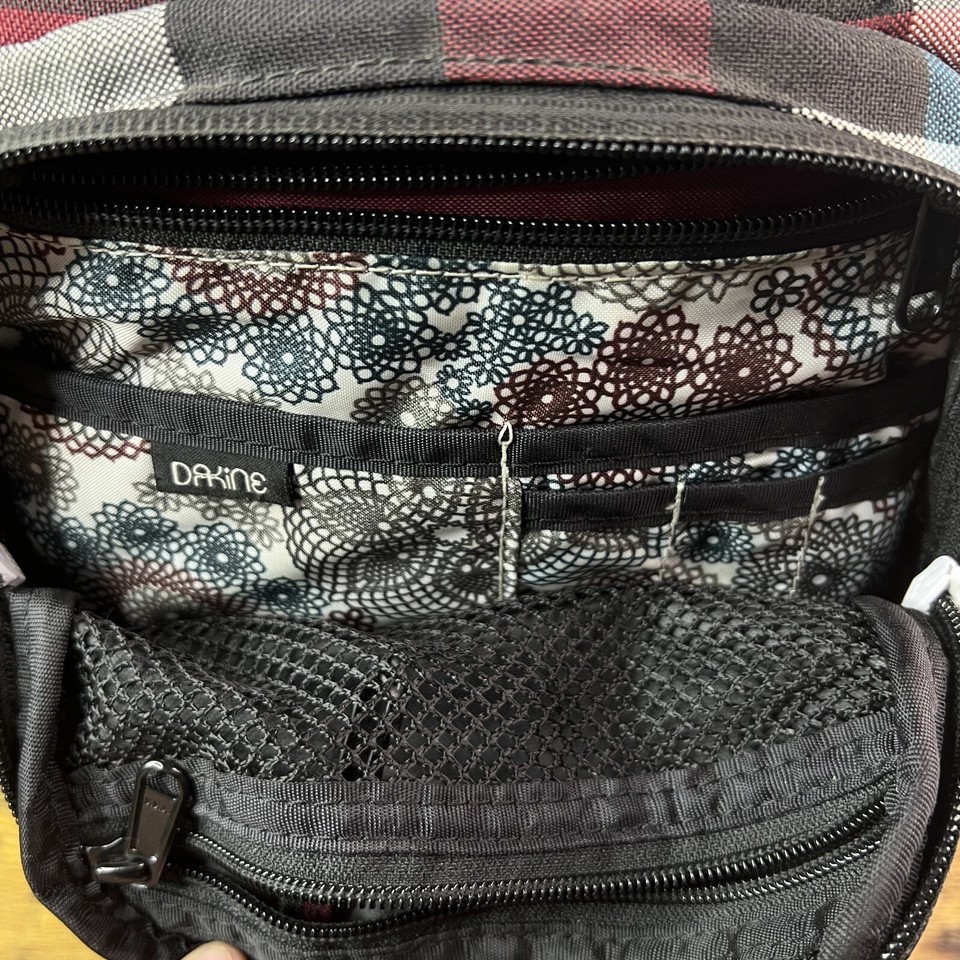 Dakine Backpack Mens Checkered Plaid Floral Inside Hiking Backpack | eBay