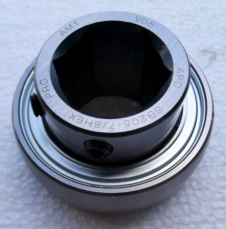 Premium Bearing SB205 7/8" HEX Bore, for Mechanical Transplanter Co ...
