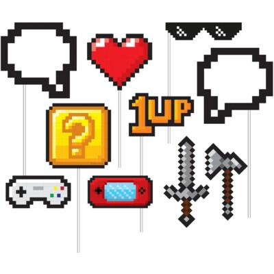 Gaming Party Photo Booth Props | eBay
