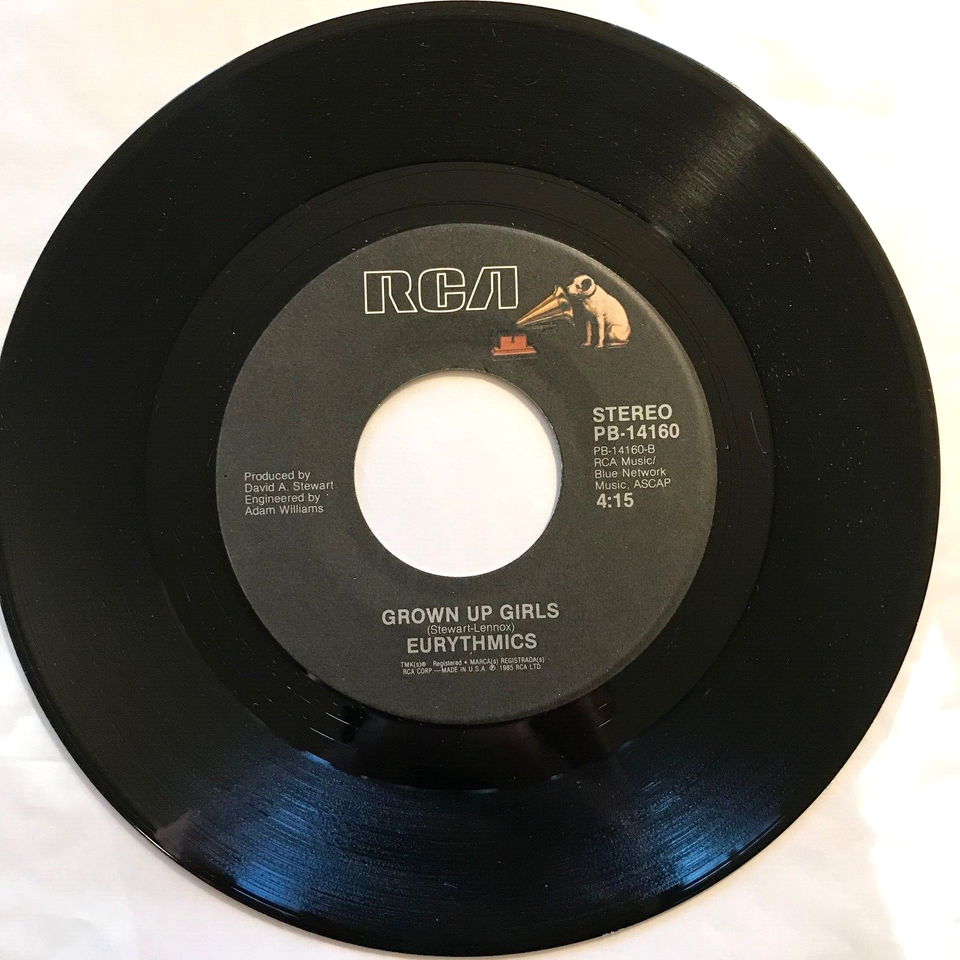 EURYTHMICS {80s Synth Pop 45} THERE MUST BE AN ANGEL / GROWN UP GIRLS ...