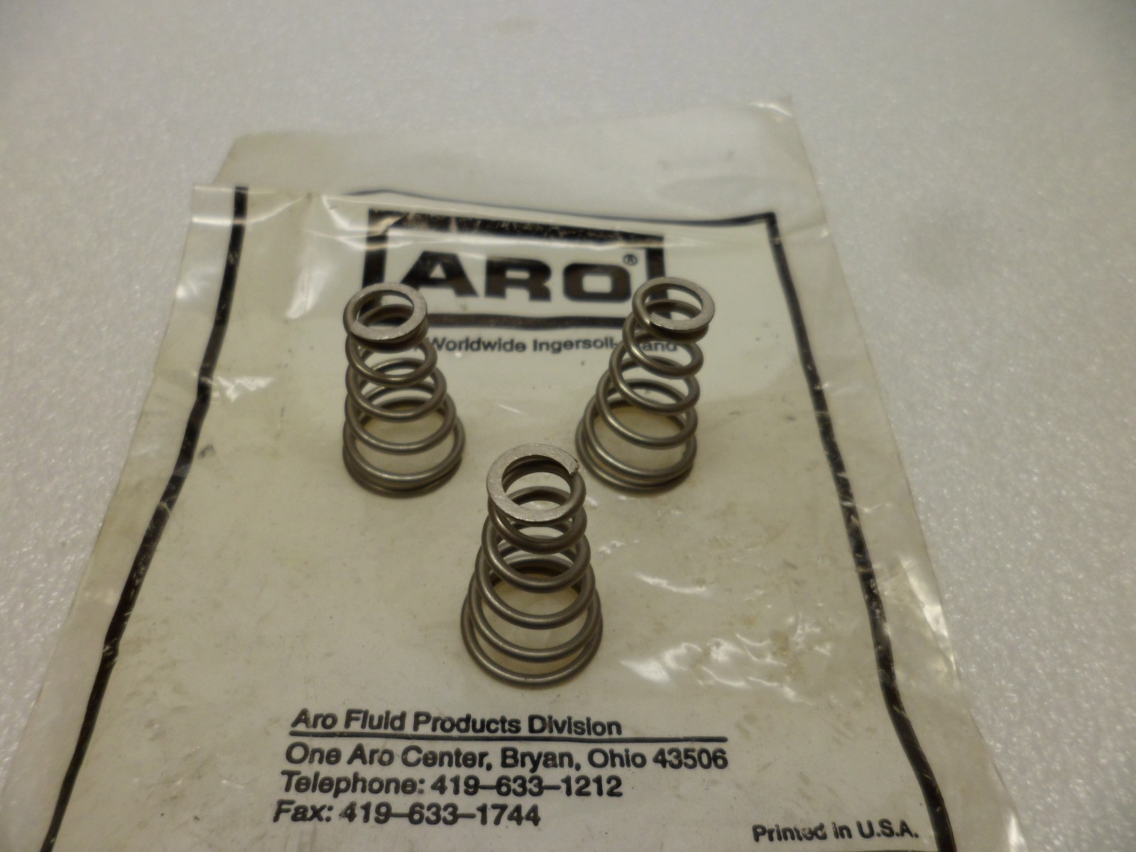 IR ARO 90858 SPRING CONICAL SHAPE LOT OF 3 GENUINE ARO PART NOS Free ...