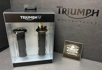 A9638135 GENUINE TRIUMPH SPEED TWIN THRUXTON BOBBER TFC HEATED GRIPS ...