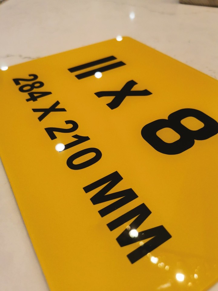 11 x 8 square number plate - 4x4, discovery, trailer, lorry, HGV - SHOW ...