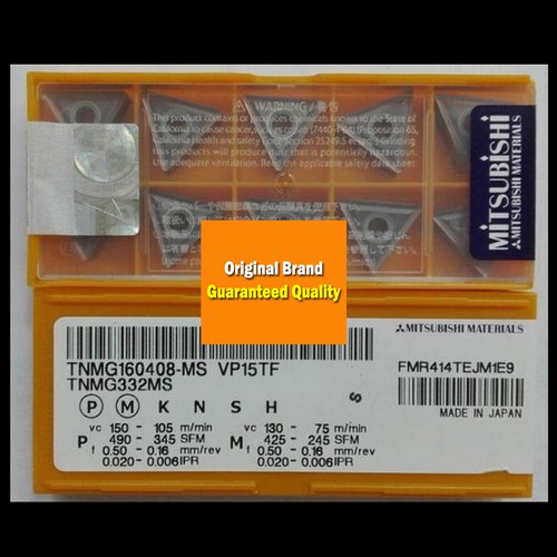 10PCS in BOX Original MITSUBISHI TNMG160408-MS VP15TF TNMG332MS Carbide ...