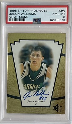 1998 SP Top Prospects #JW Jason Williams Autographed PSA 8 NM-MT 673 | eBay