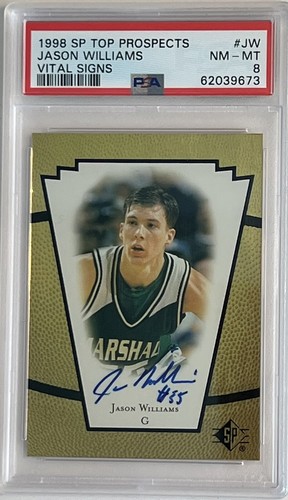 1998 SP Top Prospects #JW Jason Williams Autographed PSA 8 NM-MT 673 | eBay