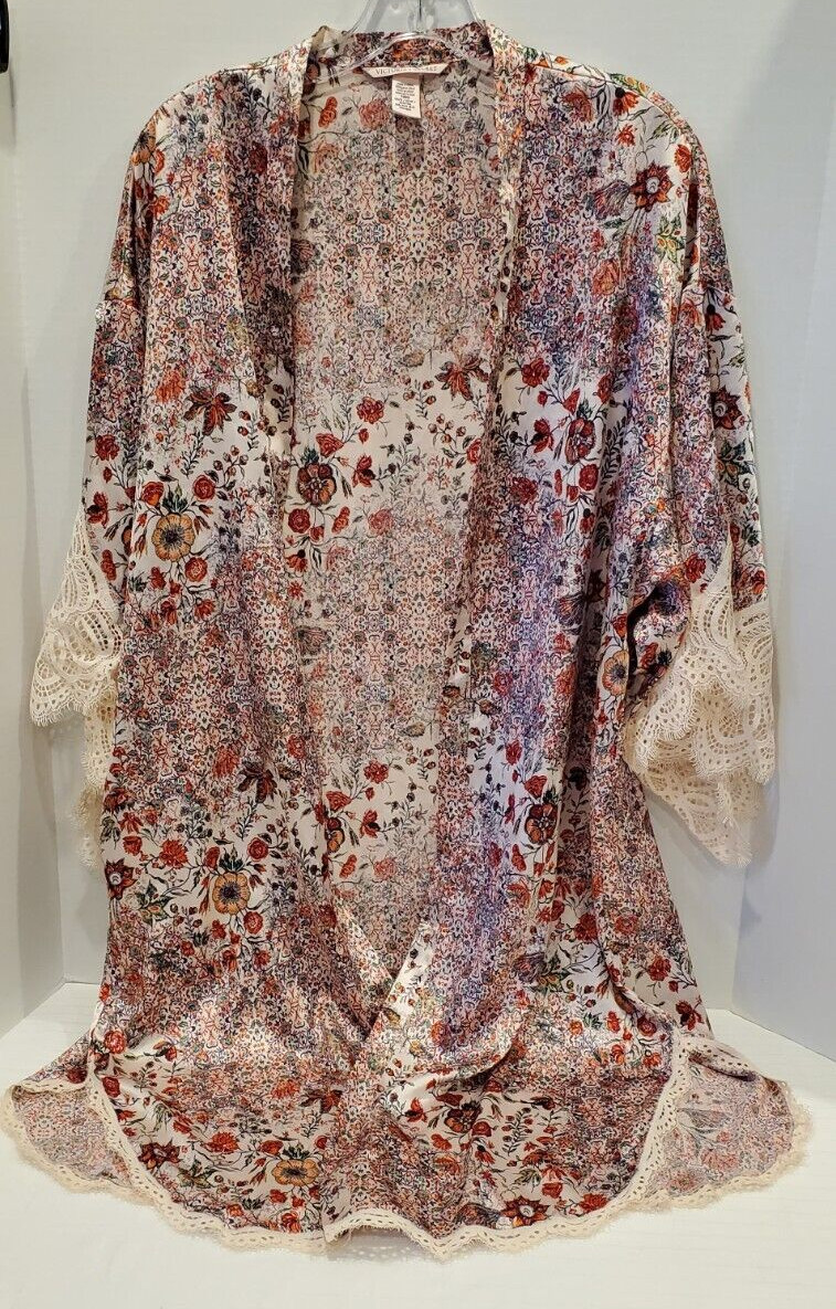 Victorias Secret Off White Lace Kimono Robe-Victorian… - Gem