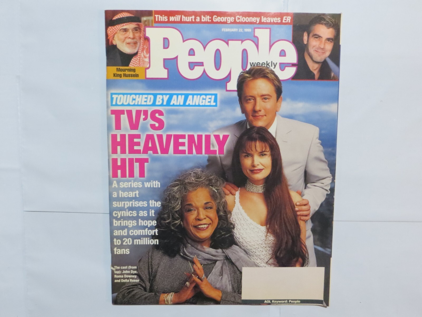 People Weekly Vtg Magazine Feb 22 1999 Touched By Angel King Hussein BI ...