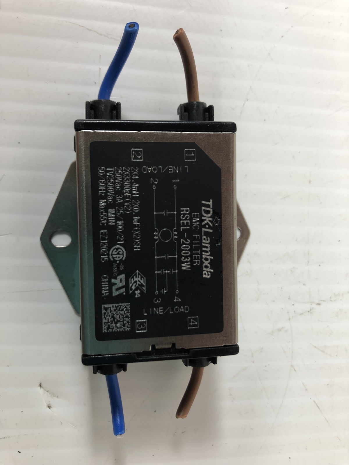 TDK LAMBDA RSEL-2003W Single Phase Power Line EMC Filter #53B41*AD for ...