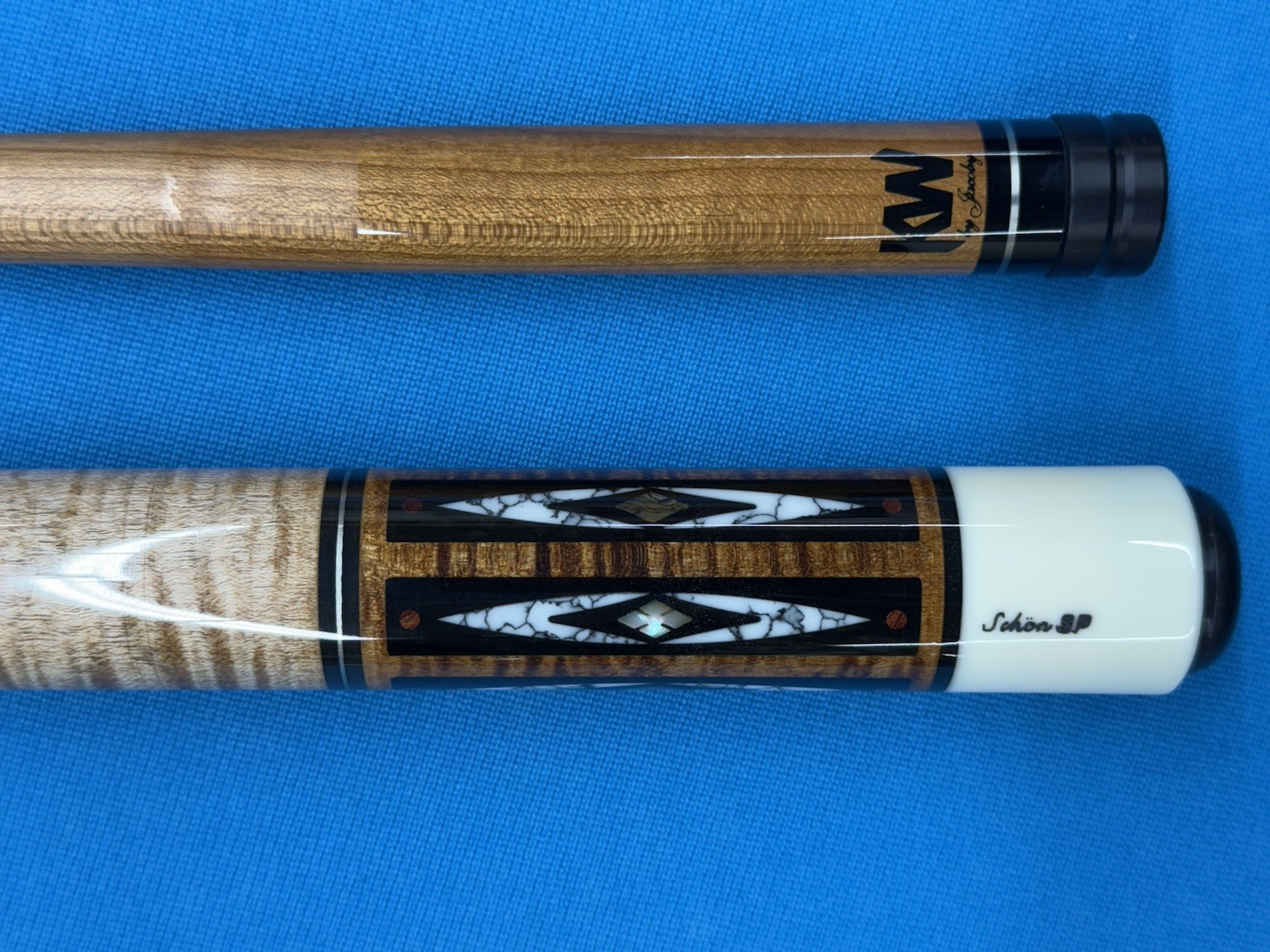 SCHON POOL CUE SP 2500-1 WRAPLESS 5/16X14 JOINT JACOBY KW 12.75MM 29 ...