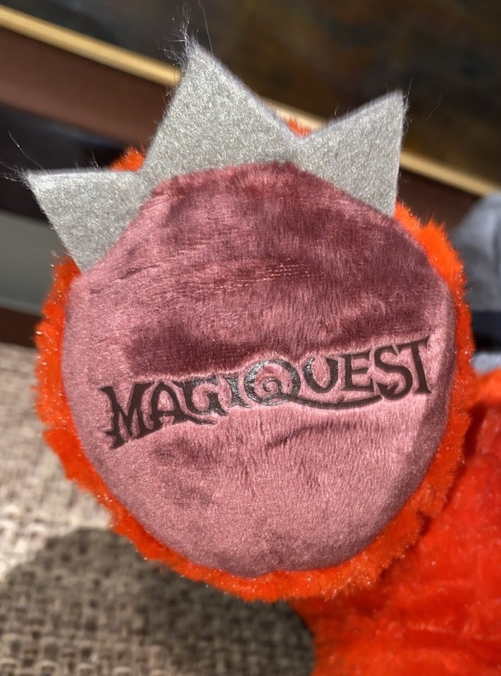 Build A Bear Magiquest Charlock Red Dragon Plush 16” W/Hoodie With ...